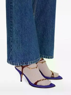 Chloé Zia Chain-link Leather Sandals