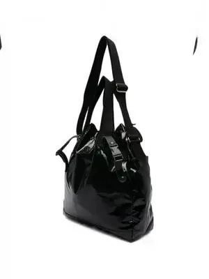 JACK GOMME Glossy Drawstring Shoulder Bag