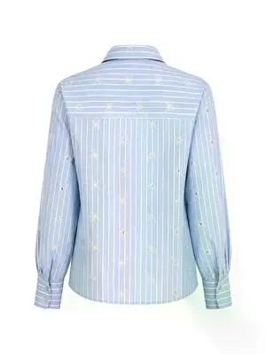 COMPAGNIA ITALIANA Striped Embroidered Shirt