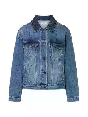 Liu Jo Denim Jacket With Micro-rhinestones