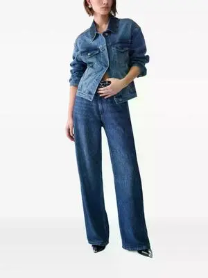 Liu Jo Denim Jacket With Micro-rhinestones