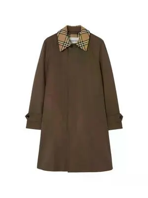 Burberry Mid-length Gabardine Car Coat - Brown