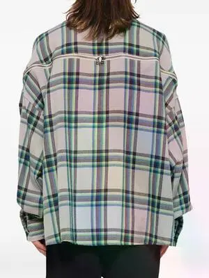 Facetasm Check-pattern Zip-detail Shirt