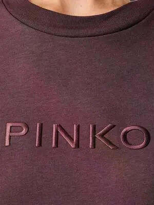 Pinko Embroidered-logo Cotton T-shirt