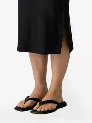 Adidas Ribbed Logo-embroidered Midi Dress