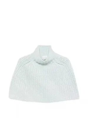 SA SU PHI Ribbed-knit Cashmere Poncho