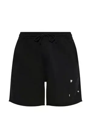 Palm Angels Logo-patch Drawstring Shorts - Black