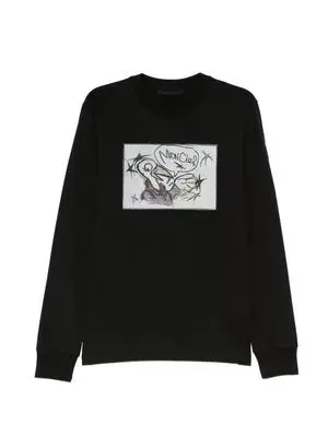 Moncler Graphic-print T-shirt - Black