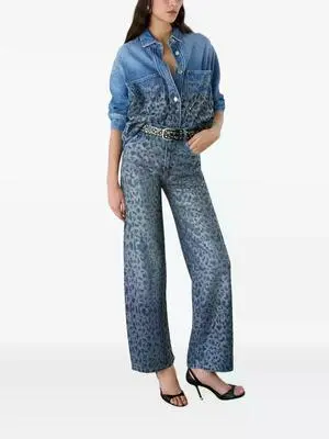 Liu Jo Straight-leg Jeans With Animal Print