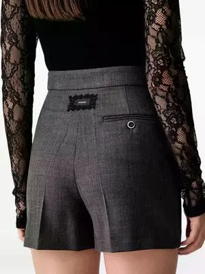 Pinko Herringbone-pattern Tailored Shorts