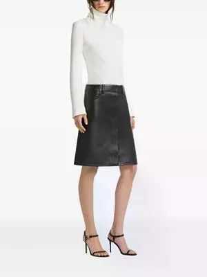 COURREGES Leather Mini Skirt