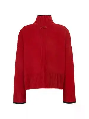 Pinko Ribbed High-neck Sweater