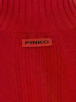 Pinko Ribbed High-neck Sweater