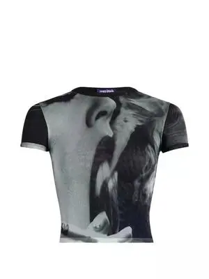 JEAN PAUL GAULTIER Women-print T-shirt - Black
