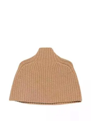 SA SU PHI Ribbed-knit Cashmere Poncho