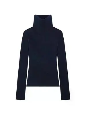 COURREGES Logo-patch High-neck Sweater