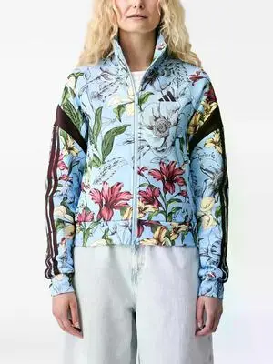 Adidas X Farm Rio House Of Tiro Floral-print Zop - Blue