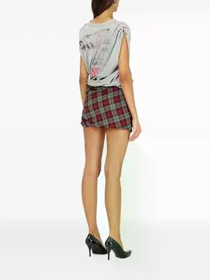 DIESEL® Playsuit In Jersey-and-check Wool