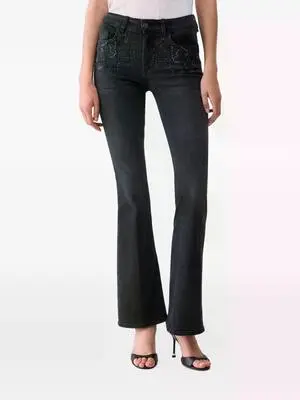 Liu Jo Bootcut Jeans With Rhinestones