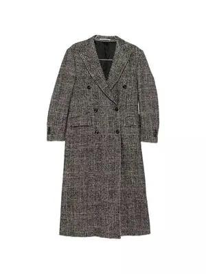 Tagliatore Caitlyn Check-pattern Double-breasted Coat - Black