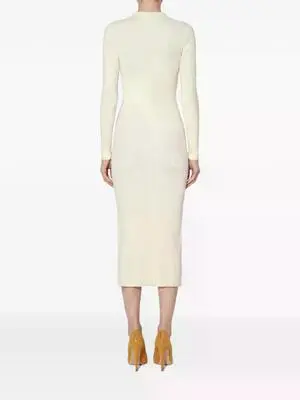 Elisabetta Franchi Knit Dress With Openwork Embroideries