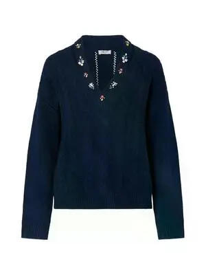 Liu Jo Sweater With Jewel Embroidery