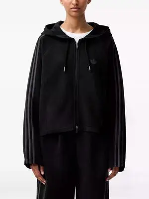 Adidas Sst 2.0 Logo-print Zip-up Hoodie - Black