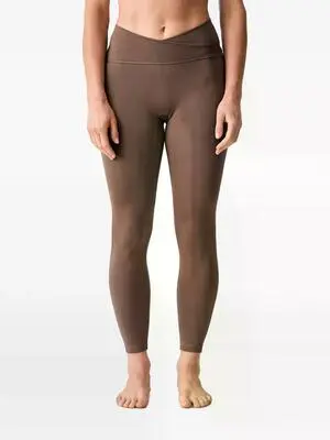 Adidas Studio Crossover Leggings - Brown
