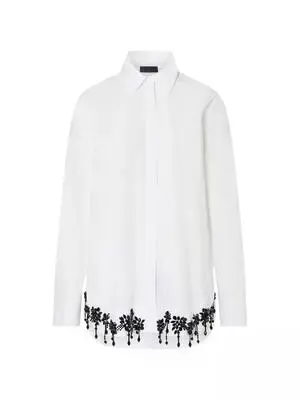 Liu Jo Poplin-shirt With Embroidery - White