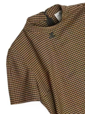 COURREGES Heritage Houndstooth-pattern Top