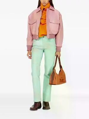 DIESEL® Aviator Jacket In Treated-leather