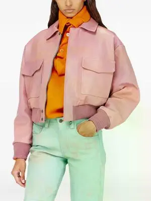 DIESEL® Aviator Jacket In Treated-leather