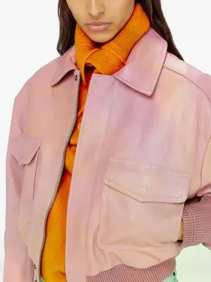 DIESEL® Aviator Jacket In Treated-leather