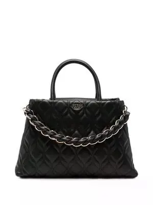 Guess Quilted Tote Bag - Black