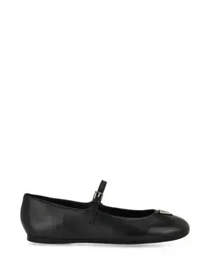 Guess Kalida Logo-plaque Ballet Flats - Black