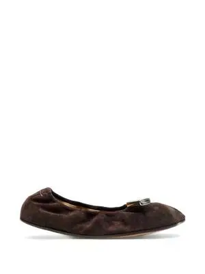 MAISON MARGIELA Anatomic Suede Ballet Flats - Brown