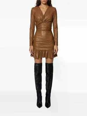 Elisabetta Franchi Mini Dress With Flounce