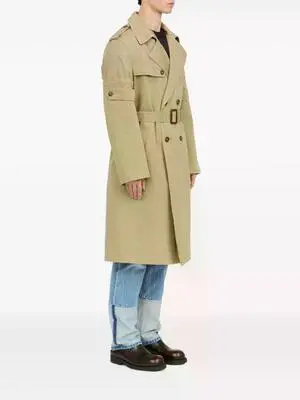 MAISON MARGIELA Double-breasted Overdyed Trench Coat