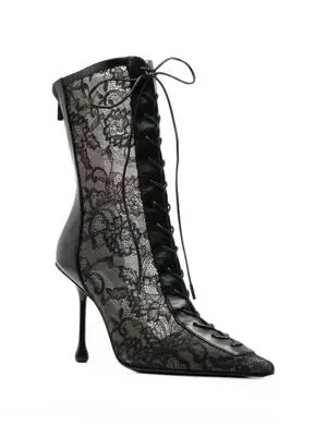 JIMMY CHOO Scarlett Lace-up Heeled Boots