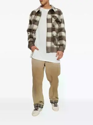 GOLDEN GOOSE Check-pattern Mohair-blend Jacket