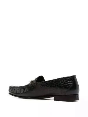 Croc Effect Loafers For Men