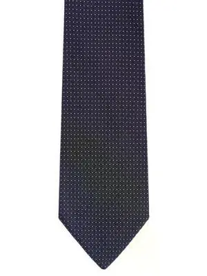 FURSAC Polka-dot Silk Tie - Blue