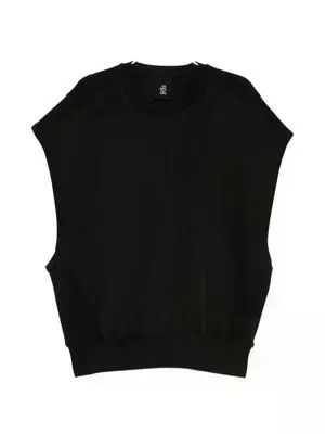 THOM KROM Sleeveless Panelled Sweatshirt - Black