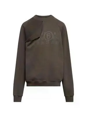 MAISON MARGIELA Trompe L'oeil Numeric-print Sweatshirt
