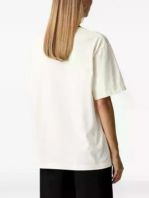 Pinko Logo-print Cotton T-shirt - Neutrals