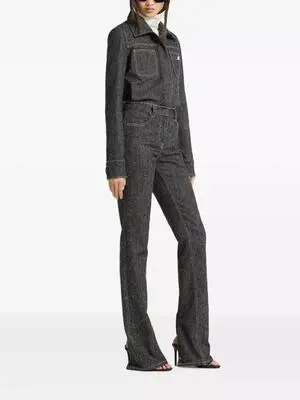 COURREGES Denim Tweed Shirt Jacket