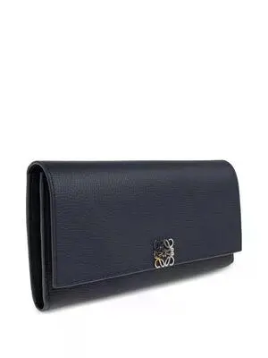 Loewe Anagram Pebbled Leather Wallet