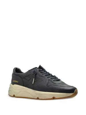 GOLDEN GOOSE Running Sole Leather Sneakers - Black