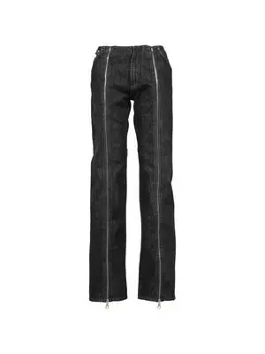 JEAN PAUL GAULTIER Front-zip Jeans - Black