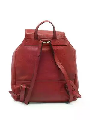 COACH Turnlock Leather Backpack